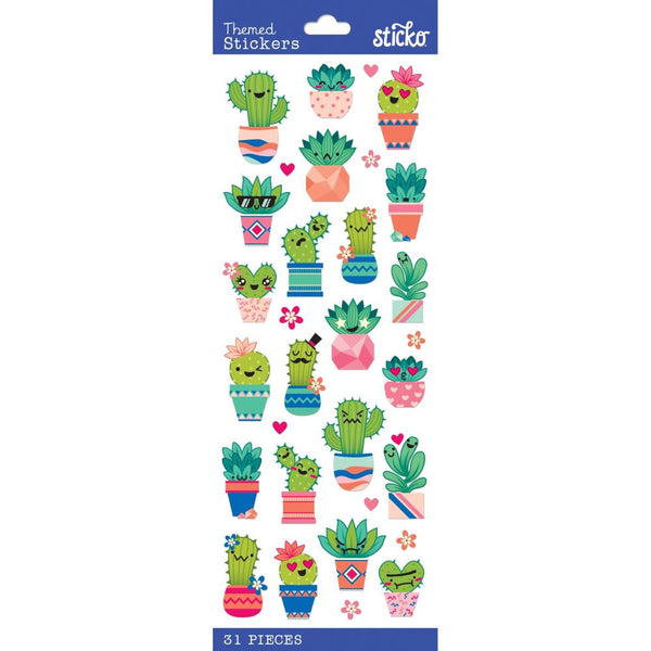 Sticko Stickers- Cactus y suculentas - Corazón de Papel